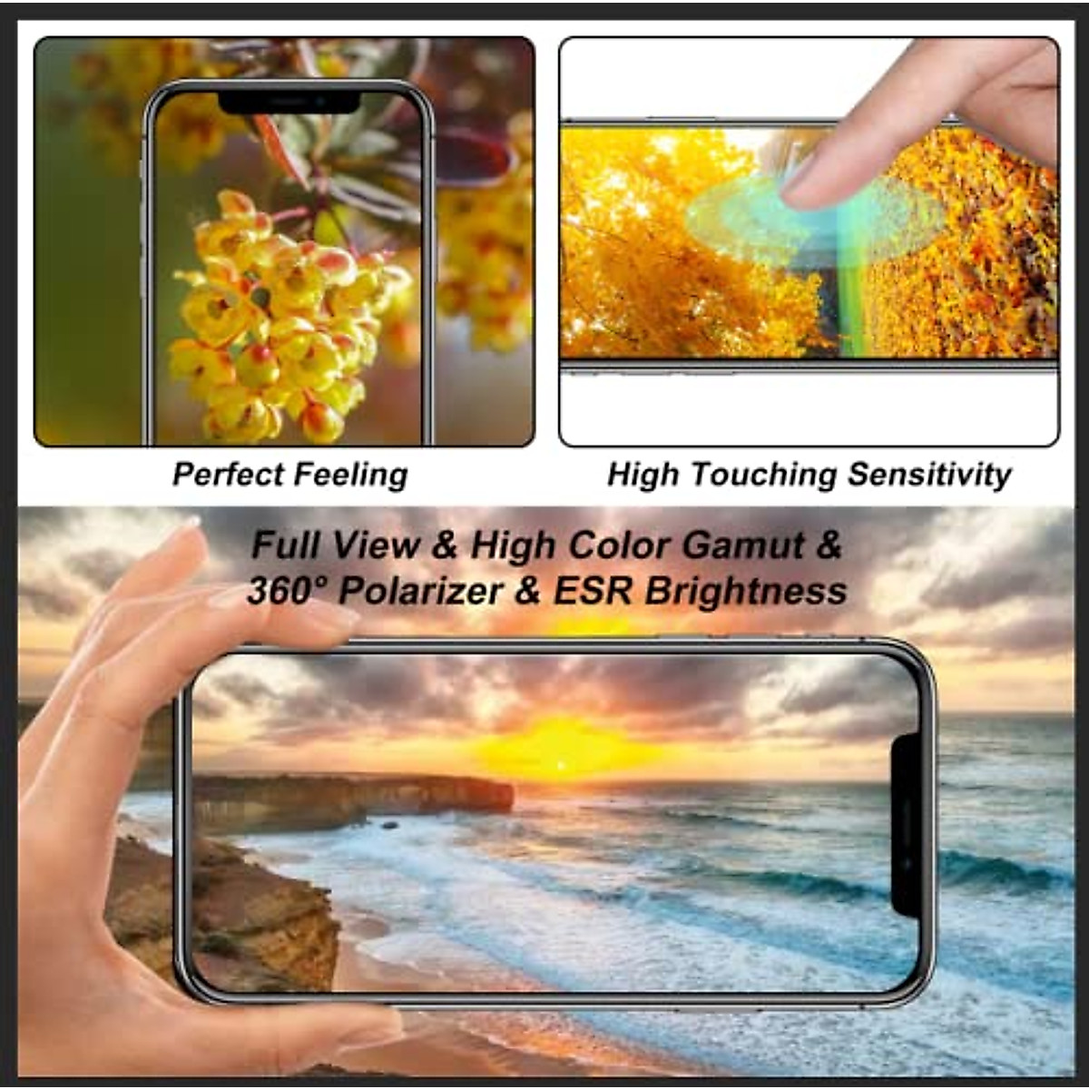 Premium for iPhone 11 Pro MAX Screen Replacement (6.5 inch) 3D Touch Screen Full Repair kit, Display Digitizer Glass Assembly with Waterproof Adhesive, Tools Set, Tempered Glass, Instruction