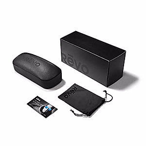 Revo Sunglasses Sierra: Polarized Crystal Glass Lens Filters UV, Small Round Frame, Tortoise Frame with Revo Blue Lens