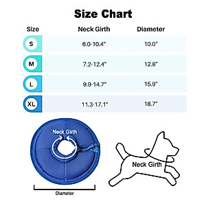 Aberatail Soft Dog Cones for Large Medium Small Dogs After Surgery, Adjustable Soft Cone Collar, Recovery Collars to Prevent Pets from Wounds and Rashes with Hook & Loop and Drawstring (Large)