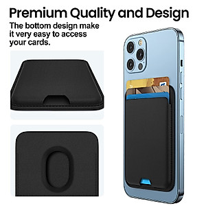Magnetic Wallet Card Holder Compatible with Apple MagSafe Wallet for iPhone 15 Pro Max/15 Pro/15/15 Plus/iPhone 14 Model, Mag Safe Wallet for iPhone 13 Pro Max/13 Pro/13/13 Mini/12 Series, Forest