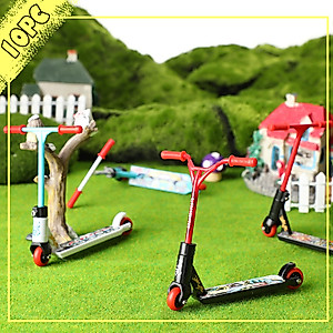 Civaner 10 Pcs Finger Scooter Mini Two Wheel Finger Scooter Fingerboard Scooters for Party Favor with Removable Wheel