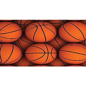 Mugzie Deluxe Can Cooler (Made in USA) - Premium Neoprene Wetsuit Material Beverage Can or Bottle Insulator for 12oz Soda Drink Beer Cans - Basketballs