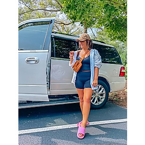 ZORFIN Fanny Packs for Women Men: Crossbody Belt Bag with Adjustable Strap - Fashion Waist Packs for Workout Running Traveling Hiking Brown