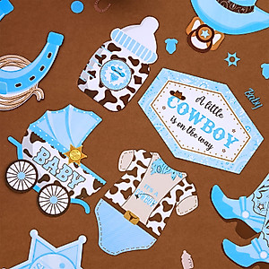 Cowboy Baby Shower Centerpieces - Western Centerpieces for Tables, Western Little Cowboy Baby Shower Theme Centerpieces Table Decorations, Wild West Cowboy Rodeo Theme Table Topper