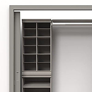 ClosetMaid 4597 Modular Storage Stackable 12-Shelf Unit with Dividers, Taupe