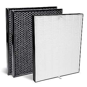 AIRDOCTOR 4-in-1 Air Purifier BUNDLE with Additional One Year Combo Filter Pack - One (1) UltraHEPA Filters & Two (2) Carbon/Gas Trap/VOC Filter