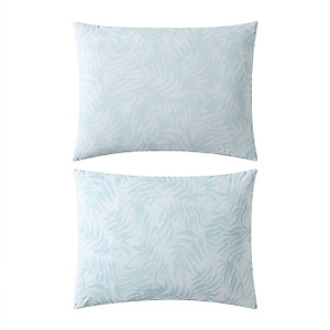 Tommy Bahama - Queen Duvet Cover Set, Soft & Breathable Bedding with Matching Shams, Tropical Home Decor, Oeko-Tex Certified (Art of Palms Blue Lagoon, Queen)