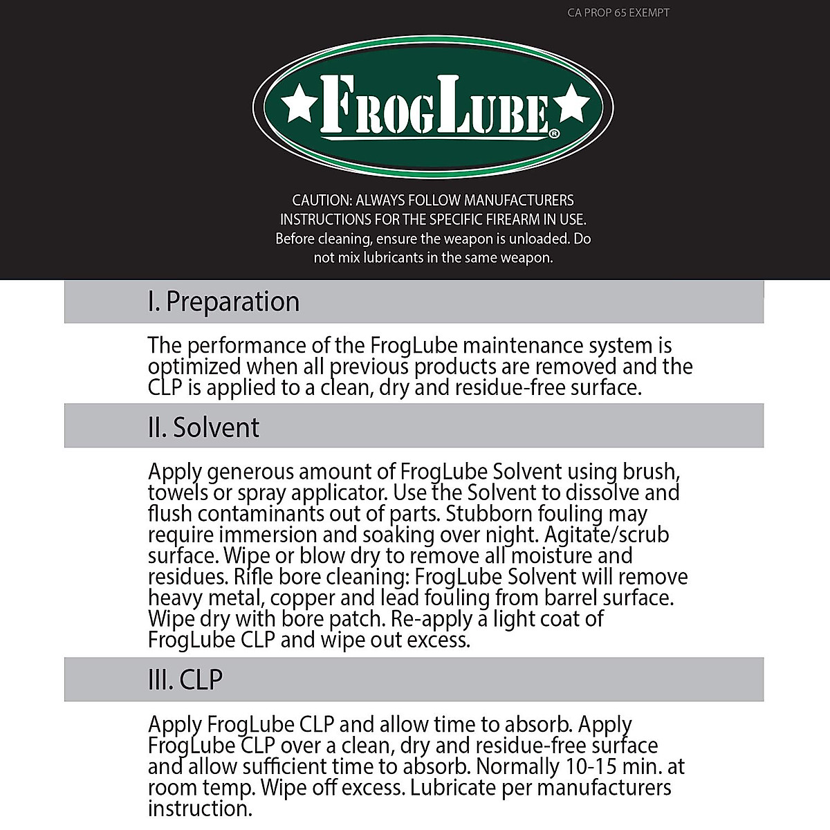 FrogLube Clamshell Pack System Kit (1 oz Solvent/1.5 oz Extreme Liquid), Green, One Size, Model: 15207