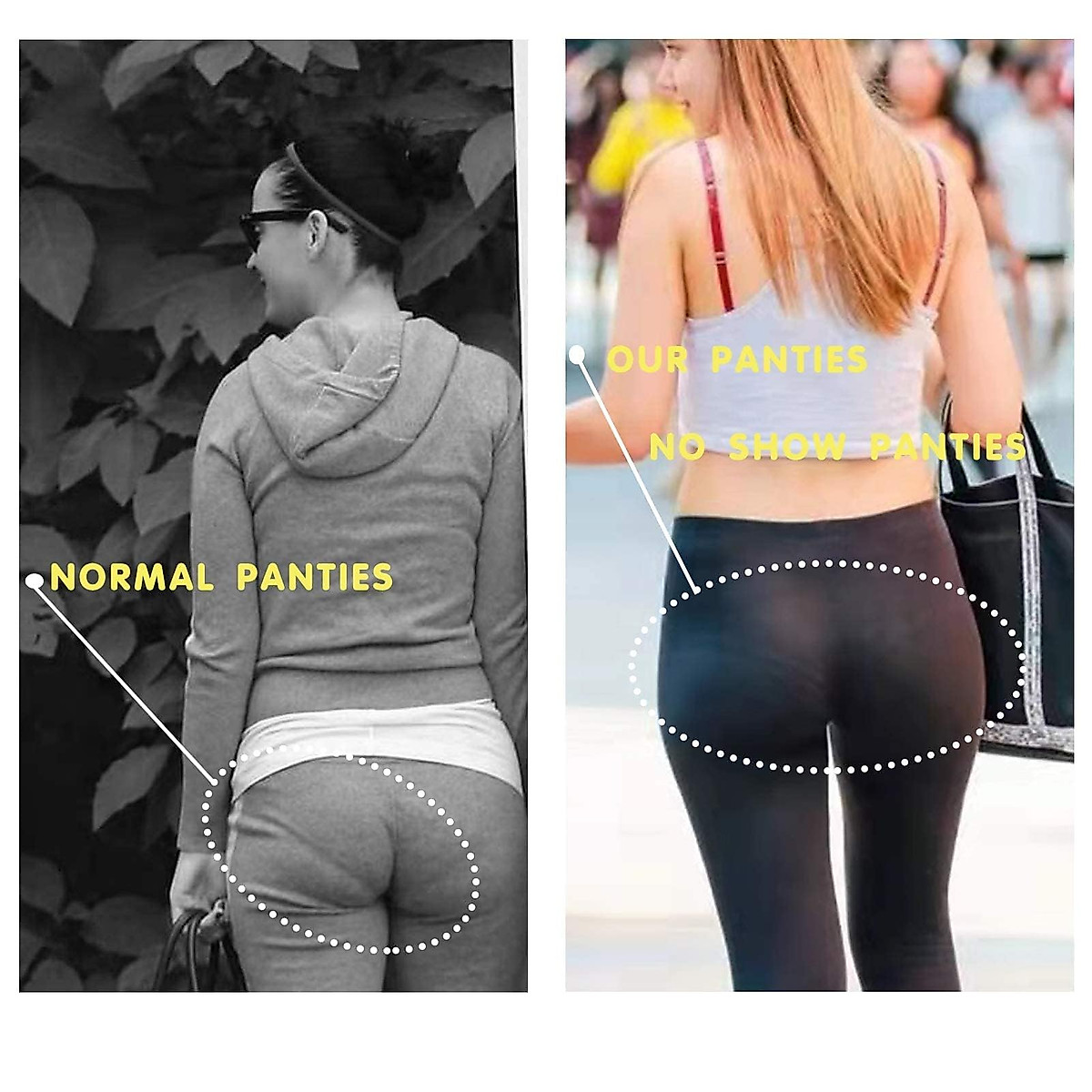 Democool Women's Seamless Hipster No Show Invisible Ice Silk Stretch Underwears Pack Bikini Underwear Panty