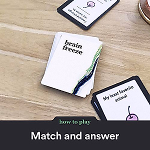 Brain Freeze Party Game - The Hilarious Speak-Before-You-Think Family Card Game - for Kids, Tweens, Teens, College Students, Adults and Families, at Fun Parties and Board Games Night with Your Group