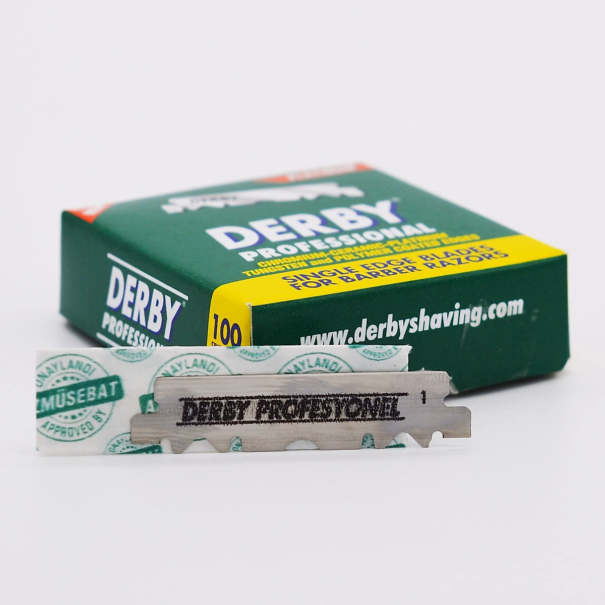 Derby, The Shave Factory Razor Blades Black, Silver (One Piece)