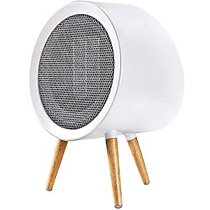 Gaiatop Space Heater, 1000W Energy Efficient Small Space Heater for Indoor Use, PTC Fast Heating Ceramic Electric Space Heater for Office Bedroom Use Home Motorhome-White