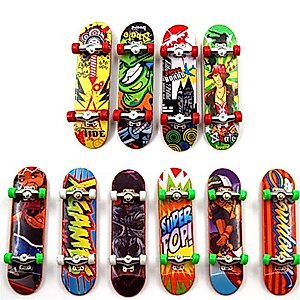 CAOREN Mini Skateboard, 2PCS Finger Board Tech Truck Mini Skateboards Alloy Stent Party Favors Gift