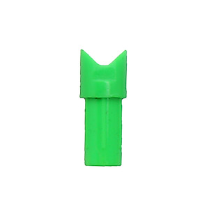 Southland Archery Supply SAS Crossbow Nock Half Moon - Dozen 12/Pack - Made in USA (.303, Neon Green)