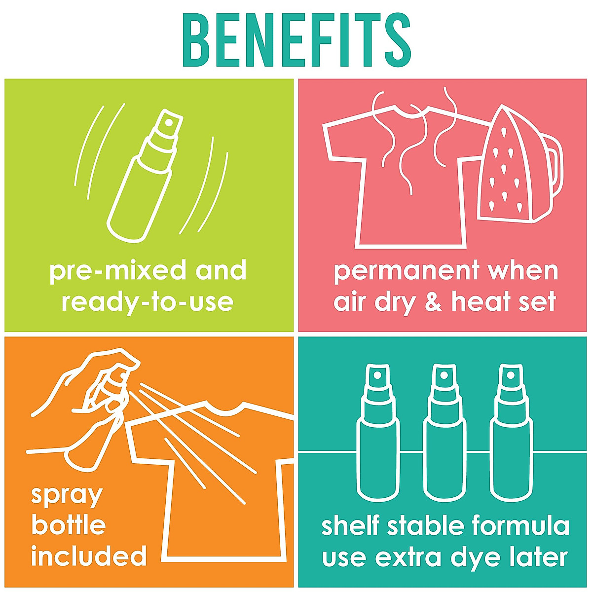 S.E.I Charcoal Tie Dye Kits for Large Groups, Fabric Dye, Large Tie Dye Kit for Big Projects and Fun Activities, 1-Quart-32 Ounces…