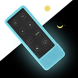 CHUNGHOP Protective Silicone Remote Case Compatible with Bose Solo 5 10 15 Series ii TV, for Bose Solo Cinemate Series II IIGS 1SR 10 & 15 Remote Anti-Slip, Shockproof(Glow in Dark Blue)