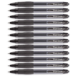 Paper Mate Gel Pens, Fine (0.5mm), Black, 12 Count