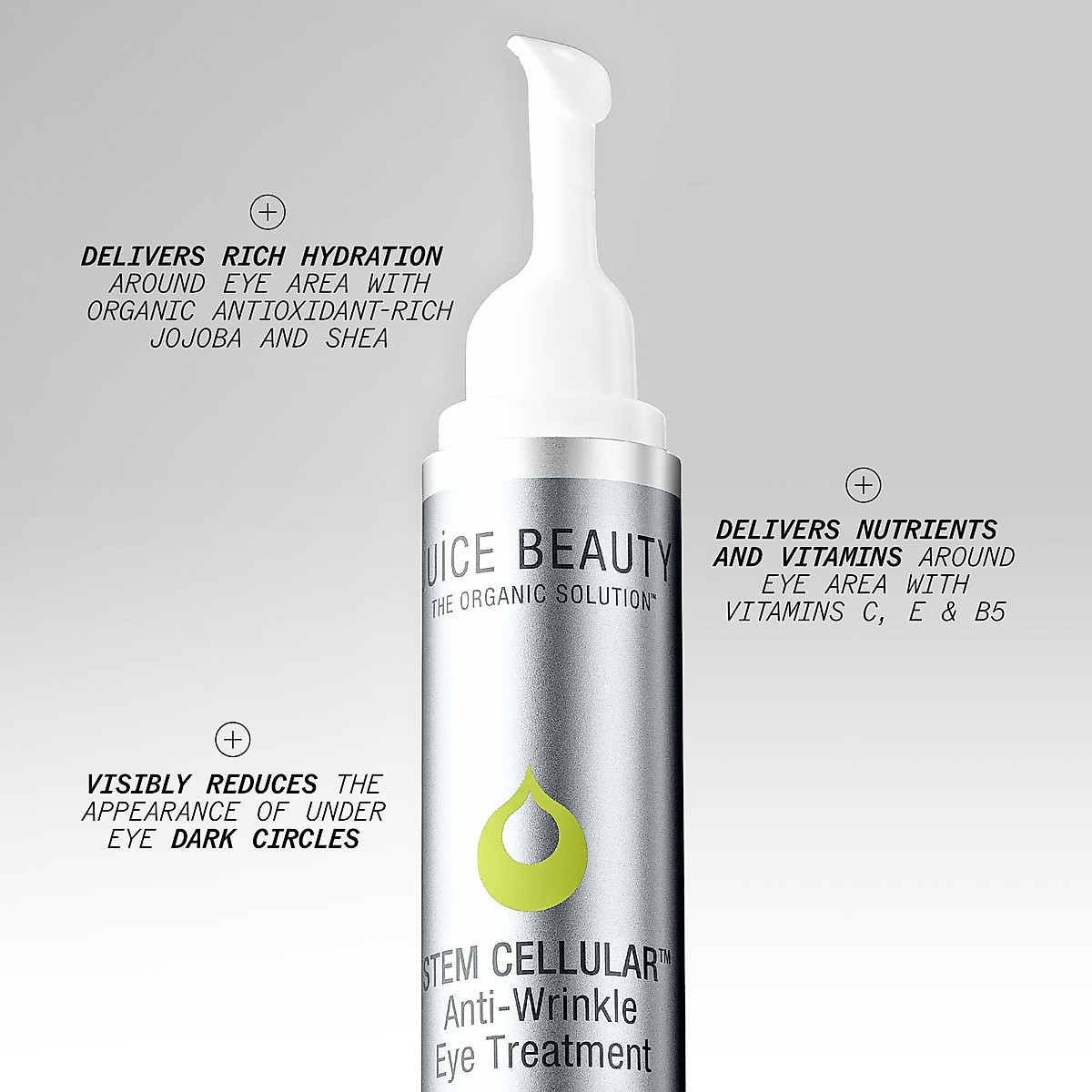 Juice Beauty Stem Cellular Anti-Wrinkle Eye Treatment - 15 mL - Reduces Look of Fine Lines + Dark Circles - Vegan, Cruelty Free