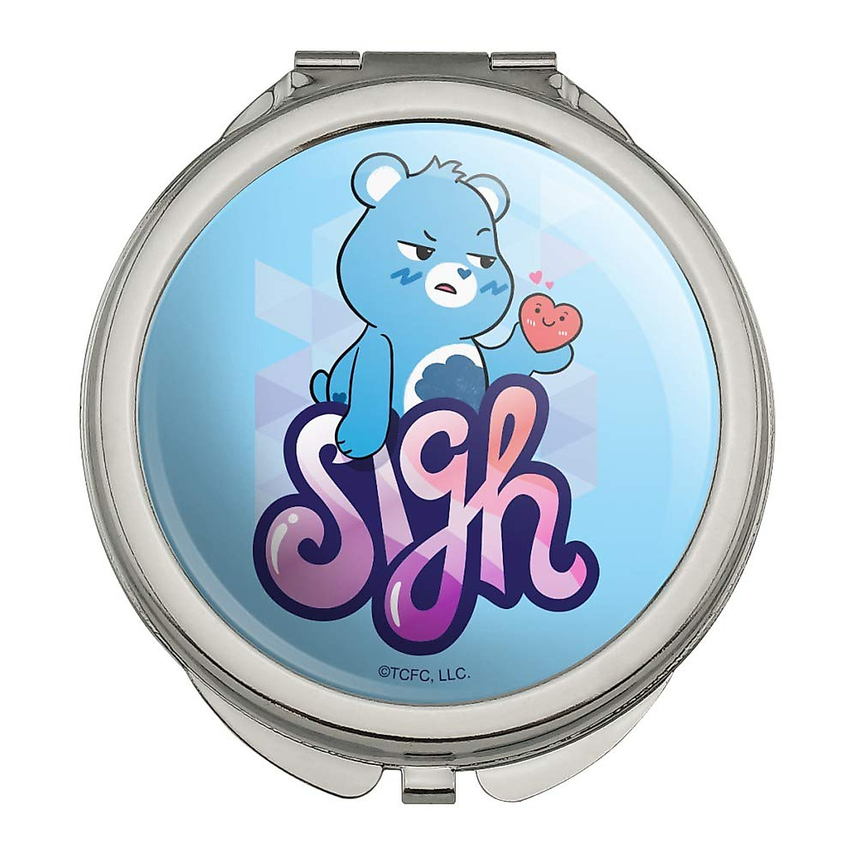 Care Bears: Unlock the Magic Grumy Bear Sigh Compact Travel Purse Handbag Makeup Mirror