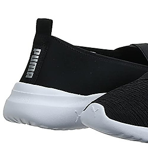 PUMA Womens Adelina, PUMA Womens Black-PUMA Womens Silver, 7