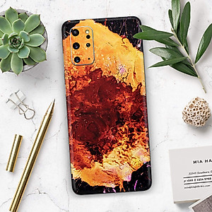 DesignSkinz Liquid Abstract Paint V18 Protective Vinyl Decal Wrap Skin Cover Compatible with The Samsung Galaxy S20 (Screen Trim & Back Glass Skin)