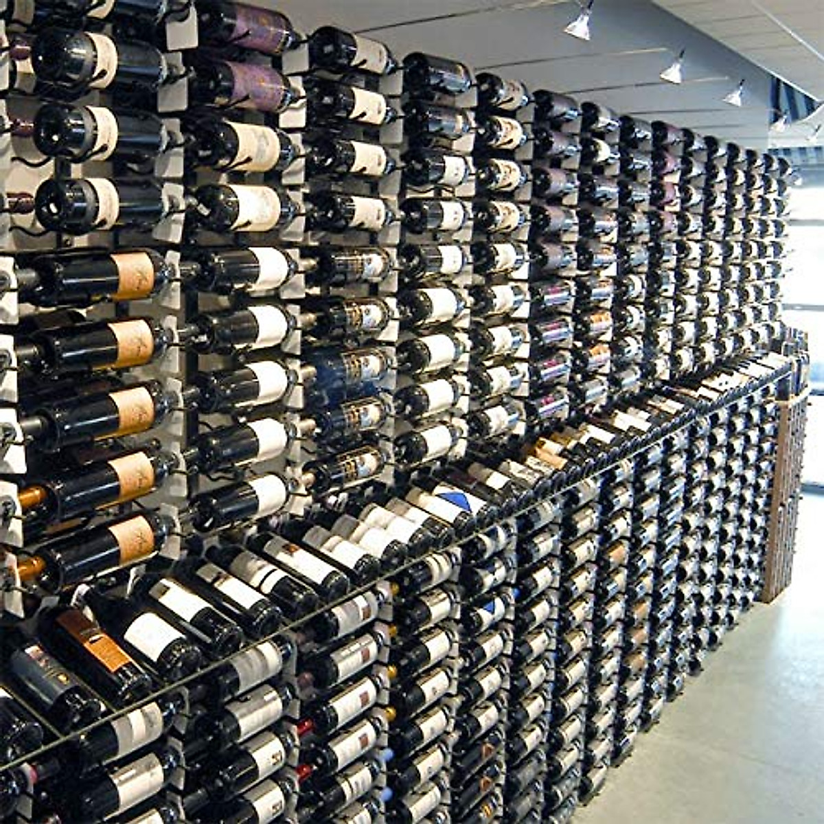 ZUOTEN 9 Bottle Wall Mounted Wine Rack | Black Fashion Modern Wine Cabinet Wall Mounted Wine Bottle Rack Metal Mounted Wine Rack Hanging Wine Rack for Home