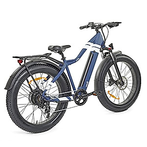 EZ BREEZE Electric Bike for Adults -Fat Tire E-Bike Commuting |750W Motor |48V 14ah Battery W/Fast Charge |Electric Bicycle for Men Women -Dual-Disc Brake |Snow Beach Mountain |7-Speed, 26"