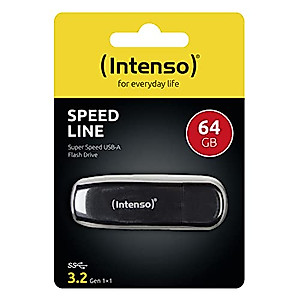 Intenso Speed Line USB Flash Drive 64 GB Black