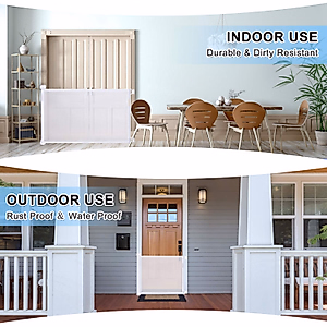 Bundle of Retractable Baby Gate White - PRObebi 360 Retractable Dog Gate + 38 PCS Outlet Covers Baby Proofing