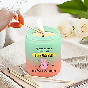 SOGLIM Scented Candle - Inspirational Gifts for New Job, Gift for Coworker Leaving for New Job - Employee Appreciation Gift Going Away Gift for Coworker - Congratulation Coworker Leaving New Job Gifts