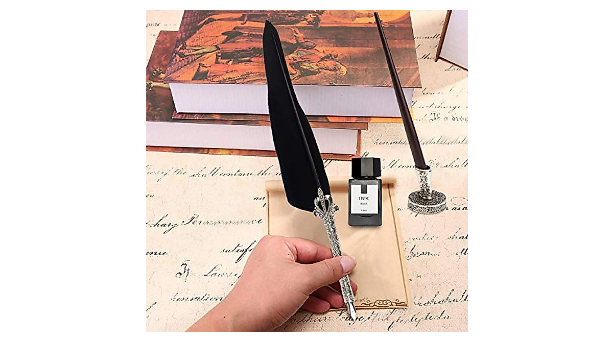 Beginner Calligraphy Set - Quill & Ink for Artistic Writing