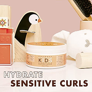 SheaMoisture Curling Styling Cream For Curl Definition Coconut & Hibiscus Curl and Detangle Kids Hair 6 oz