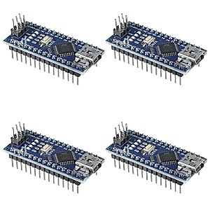 AITIAO 4Pcs for Nano V3.0 ATmega328P Module CH340G 5V 16M Mini USB Micro Controller Development Board with PIN Headers(Without USB Cable)