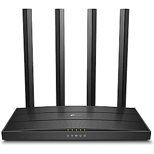 TP-Link AC1200 Gigabit WiFi Router (Archer A6) - Dual Band MU-MIMO Wireless Internet Router, 4 x Antennas, OneMesh and AP mode, Long Range Coverage