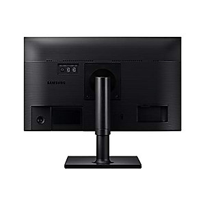 SAMSUNG FT45 Series 24-Inch FHD 1080p Computer Monitor, 75Hz, IPS Panel, HDMI, DisplayPort, USB Hub, Built-in Speakers, Height Adjustable Stand, 3 Yr WRNTY (LF24T450FZNXGO),Black