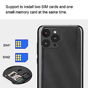 Dpofirs 13 Pro Unlocked Smartphone for Android 6.0, 6.1" FHD Screen, 3GB RAM 32GB ROM, 2800mAh Battery, GSM Unlocked Cell Phone, Facial Recognition, Dual SIM Slot Smartphone (Black)