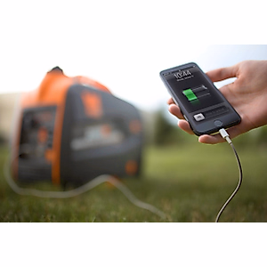 WEN DF250i Super Quiet 2500-Watt Portable Dual Inverter Generator with Fuel Shut-Off, Black