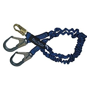 FallTech 7240Y3 Internal ElasTech Shock Absorbing Lanyard, 6-Foot