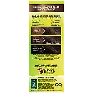 Garnier Nutrisse Nourishing Hair Color Creme, 30 Darkest Brown (Sweet Cola), 3 Count (Packaging May Vary)