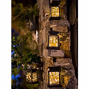 JHBOX Solar Lanterns Outdoor Waterproof Hanging Solar Lantern Lamp 30 LED Solar Tree Lights Outdoor, Solar Camping Lights, Lantern Decorative for Patio Yard Camping Garden Christmas Decor ( 1 Pack )