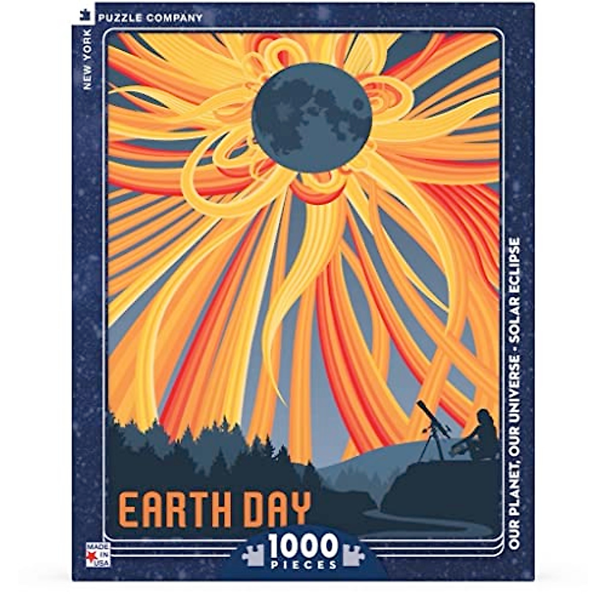 New York Puzzle Company - NASA Solar Eclipse - 1000 Piece Jigsaw Puzzle