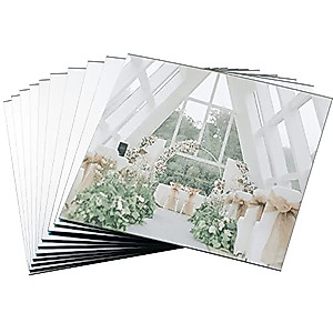 mwellewm 12 Packs Square Mirror Centerpieces for Tables, Mirror Tray Candle Plate Tray for Candles,Wedding Table Centerpiece Decorations,Party Decor and Crafts,20 x 20 cm