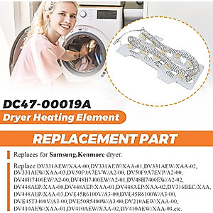 Compatible Dryer Heating Element for Samsung DV220AEW/XAA, Samsung DV328AEW/XAA-0001, Samsung DV337AEG/XAA-0000, Part Number 2068550 Dryers
