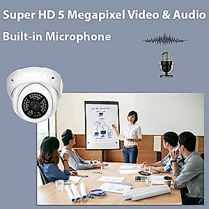 GW Security 8 Channel 4K NVR 5MP H.265 IP Surveillance Security Camera System with 4-Piece Super HD 1920P Weatherproof Video & Audio Microphone PoE Security Dome Cameras