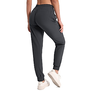 MAGCOMSEN Womens Lightweight Pants Quick Dry Hiking Joggers Outdoor Active Pants Pockets Gym Workout Sweatppants Green, M