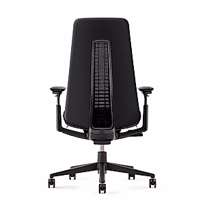 Haworth Fern Office Chair – Ergonomic and Stylish Desk Chair with Breathable Mesh Finish - Without Lumbar Support (Coal)