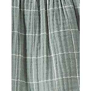 little planet by carter's Baby Girl's Organic Cotton Dress, Spring Moss Plaid, 9 Months