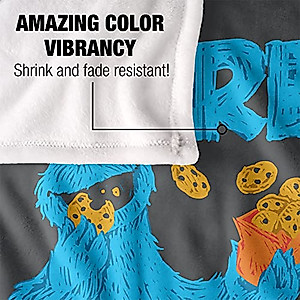 Sesame Street More Cookies Officially Licensed Silky Touch Super Soft Throw Blanket 36" x 58"