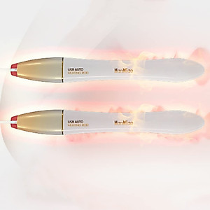 Double Toys Heater Rod LED Indicator Heater Warmer Rod Heating Stick AUTO 42℃ Control Quickly Heating Portable Carry Outside to Heat Tea/Coffee/Water,2 Heater in 1 Cable