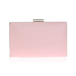 ZLXDP Women PU Clutch Mixed Color Leather Metal Evening Bags Party Wedding Bridal Handbags (Color : D, Size : 1)